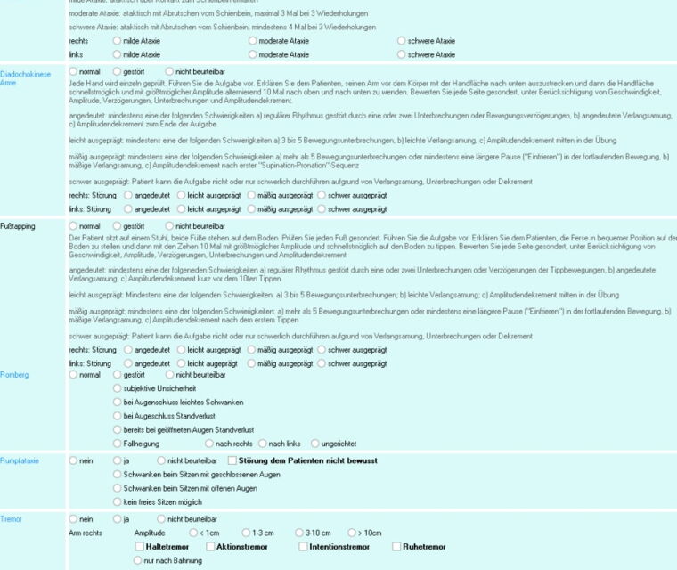 Körperliche Untersuchung - NEXUS / E&L